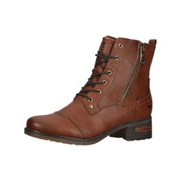 Mustang Shoes Schnürstiefelette »Stiefelette Lederimitat« Braun 36 36 Verschluss: Schnürung