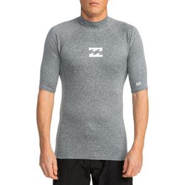Billabong Rash Guard »Waves All Day« Dark Grey Heather L L Material: Mischgewebe aus recyceltem...