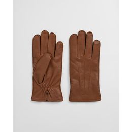 Gant Lederhandschuhe »CASHMERE LINED LEATHER GLOVES« Handschuhpaar COGNAC