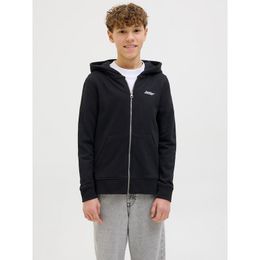 Jack & Jones JACK & JONES JUNIOR Kapuzensweatjacke &raquo;JJBEAU SWEAT ZIP HOOD JNR&laquo; mit kleinem Brust-Logo-Motiv Black 176 176 Sweater von Jack & Jones Junior f&uuml;r...