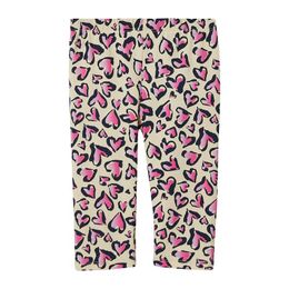 s.Oliver JUNIOR Caprileggings mit Allover-Print soft beige aop 116 - N-Gr N-Gr 116 Caprileggings von s.Oliver Junior