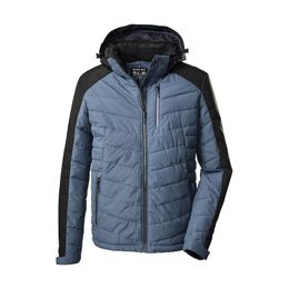 Killtec Steppjacke »KOW 64 MN QLTD JCKT« Wasserabweisende, winddichte Herrenjacke mit abnehmbarer Kapuze graublau L L Jacke in Daunenoptik mit...