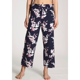 Calida Pyjamahose »Favourites Dreams« florales Muster, Interlock-Qualität, Gummizug, 7/8-Länge dark lapis blue S (40/42) - N-Gr N-Gr S (40/42)...