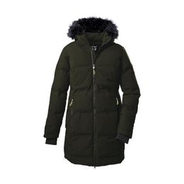 Killtec Steppmantel »KOW 209 WMN QLTD PRK« Wasser- und windabweisender Parka mit abnehmbarer Kapuze und Kunstfell olivgrün 38 38 Parka in...