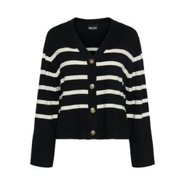 Pieces Strickjacke &raquo;PCSIA LS CARDIGAN NOOS BC&laquo; Black Stripes:WHITE L L Cardigan von Pieces