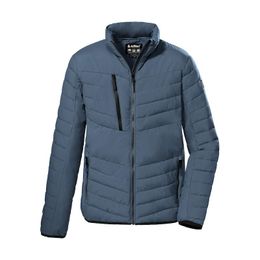 Killtec Steppjacke »KOW 63 MN QLTD JCKT« Wasser- und windabweisende Steppjacke mit Kinnschutz und Zippern graublau S S Herren Jacke in Daunenoptik...