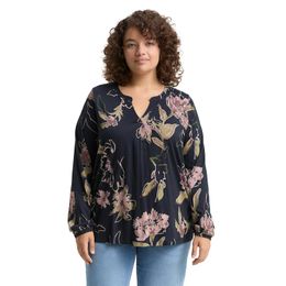 Tom Tailor PLUS Blusenshirt mit All-Over Print big flower design 44 44 Bluse von Tom Tailor PLUS