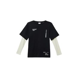 s.Oliver JUNIOR T-Shirt mit Print BLACK 170/176 170/176 Longsleeve von s.Oliver Junior Kids