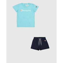Champion Shirt & Shorts für Babys und Kleinkinder aqbl/nny 68 68 Shirt & Shorts Set von Champion