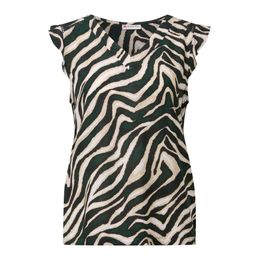 Street One Bluse Damen Größe L beige / tanne / schwarz