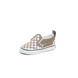 Vans Slip On Jungen Gr&ouml;&szlig;e 17 braun / wei&szlig;
