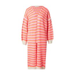 Haily's Hailys Strickmantel 'Hi44lda' Damen Größe XS/S dunkelorange / pink / weiß