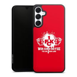 DeinDesign Galaxy A16 5G Handy Premium Silikon H&uuml;lle Handyh&uuml;lle schwarz Case 1. Fc Kaiserslautern Official Licensed Product Spruch Silikon Premium Case