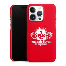 DeinDesign iPhone 14 Pro Handy Premium Case Smartphone Handyh&uuml;lle Schutzh&uuml;lle matt 1. Fc Kaiserslautern Spruch Official Licensed Product Premium Case