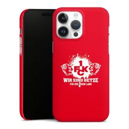 DeinDesign iPhone 14 Pro Max Handy Premium Case Smartphone Handyh&uuml;lle Schutzh&uuml;lle matt 1. Fc Kaiserslautern Spruch Official Licensed Product Premium Case