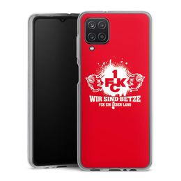 DeinDesign Galaxy A12 Handy Silikon H&uuml;lle Case transparent Handyh&uuml;lle 1. Fc Kaiserslautern Spruch Official Licensed Product Silikon Case