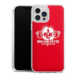 DeinDesign iPhone 13 Pro Max Handy Silikon H&uuml;lle Case transparent Handyh&uuml;lle 1. Fc Kaiserslautern Spruch Official Licensed Product Silikon Case