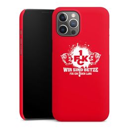 DeinDesign iPhone 12 Pro Max Handy Premium Case Smartphone Handyh&uuml;lle Schutzh&uuml;lle matt Spruch 1. Fc Kaiserslautern Official Licensed Product Premium Case