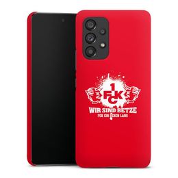 DeinDesign Galaxy A53 5G Handy Premium Case Smartphone Handyh&uuml;lle Schutzh&uuml;lle gl&auml;nzend Spruch 1. Fc Kaiserslautern Official Licensed Product Premium Case