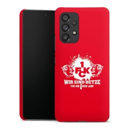 DeinDesign Galaxy A53 5G Handy Premium Case Smartphone Handyh&uuml;lle Schutzh&uuml;lle matt Spruch 1. Fc Kaiserslautern Official Licensed Product Premium Case