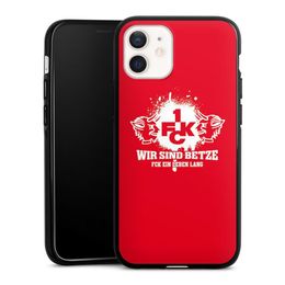 DeinDesign iPhone 12 mini Handy Silikon H&uuml;lle Case schwarz Handyh&uuml;lle Spruch 1. Fc Kaiserslautern Official Licensed Product