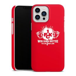 DeinDesign iPhone 13 Pro Max Handy Premium Case Smartphone Handyh&uuml;lle Schutzh&uuml;lle matt 1. Fc Kaiserslautern Spruch Official Licensed Product Premium Case