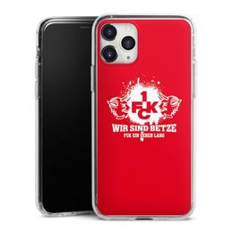 DeinDesign iPhone 11 Pro Max Handy Silikon H&uuml;lle Case transparent Handyh&uuml;lle 1. Fc Kaiserslautern Spruch Official Licensed Product Silikon Case