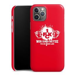 DeinDesign iPhone 12 Pro Handy Premium Case Smartphone Handyh&uuml;lle Schutzh&uuml;lle gl&auml;nzend Spruch 1. Fc Kaiserslautern Official Licensed Product Premium Case
