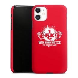 DeinDesign iPhone 11 Handy Premium Case Smartphone Handyh&uuml;lle Schutzh&uuml;lle matt Spruch 1. Fc Kaiserslautern Official Licensed Product Premium Case