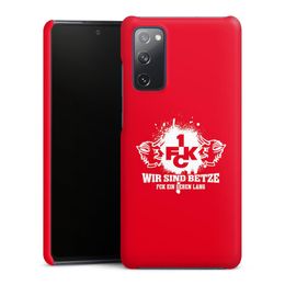 DeinDesign Galaxy S20 FE 5G Handy Premium Case Smartphone Handyh&uuml;lle Schutzh&uuml;lle matt Spruch 1. Fc Kaiserslautern Official Licensed Product Premium Case