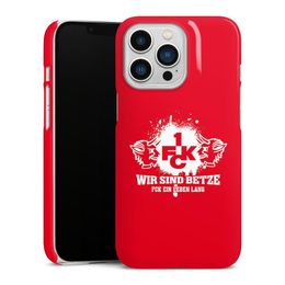 DeinDesign iPhone 13 Pro Handy Premium Case Smartphone Handyh&uuml;lle Schutzh&uuml;lle gl&auml;nzend 1. Fc Kaiserslautern Spruch Official Licensed Product Premium Case