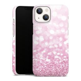DeinDesign iPhone 13 Mini Handy Premium Case Smartphone Handyhülle Schutzhülle matt Pink Shine Glitzer Premium Case