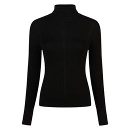 Pikeur Sports Baumwoll-Rollneck schwarz Damen 38
