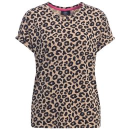 Gina Benotti Damen T-Shirt mit Leo-Muster