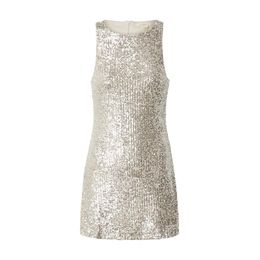 AÉROPOSTALE Kleid 'SEOUIN' Damen Größe 36 silber Winterkleid