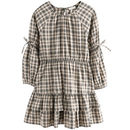next Kleid M&auml;dchen Gr&ouml;&szlig;e 98 beige / grau / schwarz