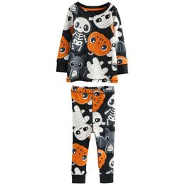 next Pyjama Jungen Gr&ouml;&szlig;e 128 braun / schwarz / wei&szlig;