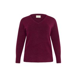 Kaffe CURVE Pullover 'Niela' Damen Gr&ouml;&szlig;e 7XL burgunder