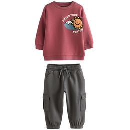 next Set boy Grey, Red size 6-9 mths