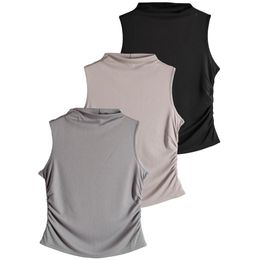 The Set Top female Grey, Black size XL