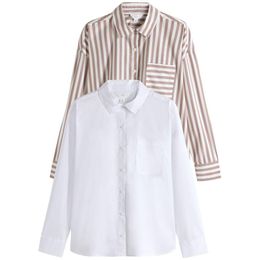The Set Blouse female Beige, White size S