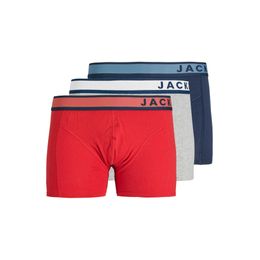Jack & Jones Jack & Jones Boxershorts 'JACDENVER' Herren Gr&ouml;&szlig;e S marine / hellgrau / graumeliert / dunkelrot