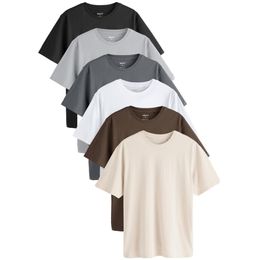 next T-Shirt Herren Gr&ouml;&szlig;e XXXL creme / braun / hellgrau / dunkelgrau / schwarz / wei&szlig;