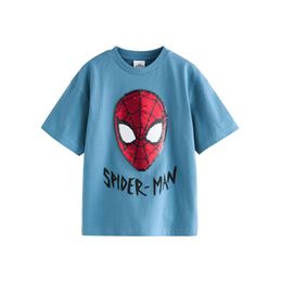 next T-Shirt Jungen Gr&ouml;&szlig;e 98 rauchblau / rot / wei&szlig;