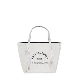 K by KARL LAGERFELD Karl Lagerfeld Shopper 'Rue St-Guillaume' Damen Gr&ouml;&szlig;e One Size schwarz / silber
