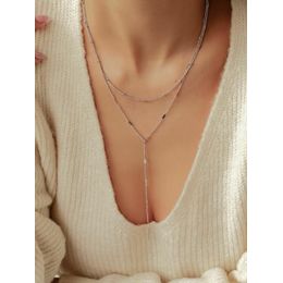 Hey Happiness Necklace 'Lariat' female Silver size Onesize
