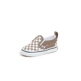 Vans Slip On Jungen Gr&ouml;&szlig;e 17 braun / wei&szlig;