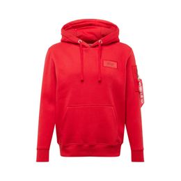 Alpha Industries Sweatshirt Herren Gr&ouml;&szlig;e L rot / wei&szlig;