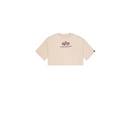 Alpha Industries Shirt Damen Gr&ouml;&szlig;e L beige / dunkellila