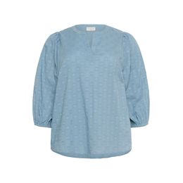 Kaffe Curve Bluse 'KCLoulou' Damen Gr&ouml;&szlig;e M taubenblau / hellblau